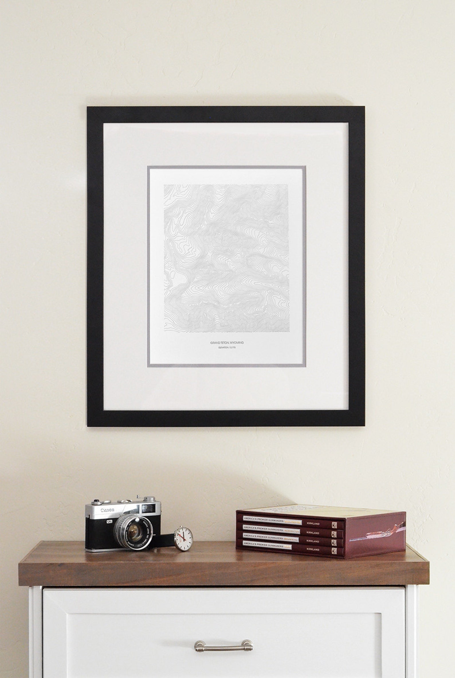 Maroon Bells Topographic Wall Art - Letterpress Poster - Snowmass ...
