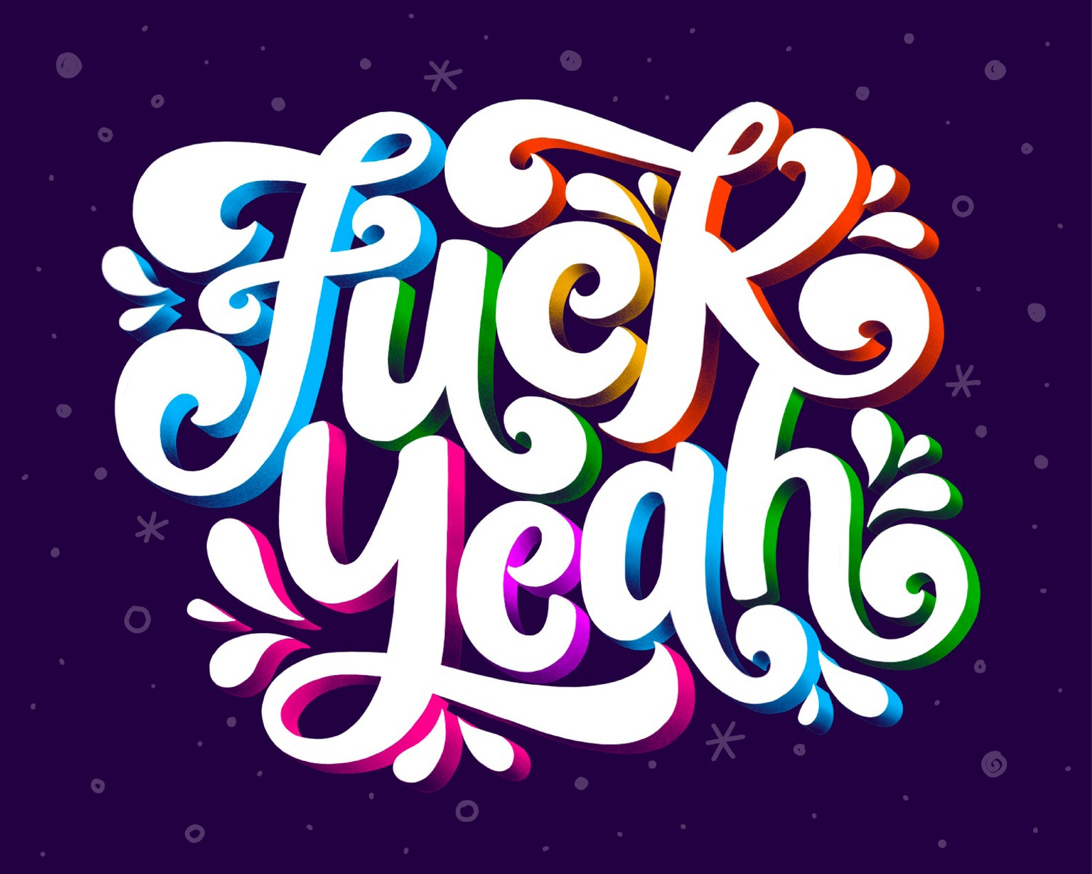 F*ck Yeah Print - Etsy