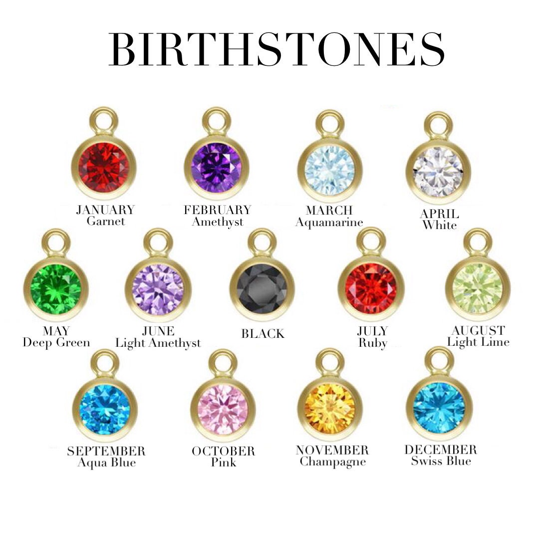 Multi Birthstone Necklace In 14 20 Gold Fill