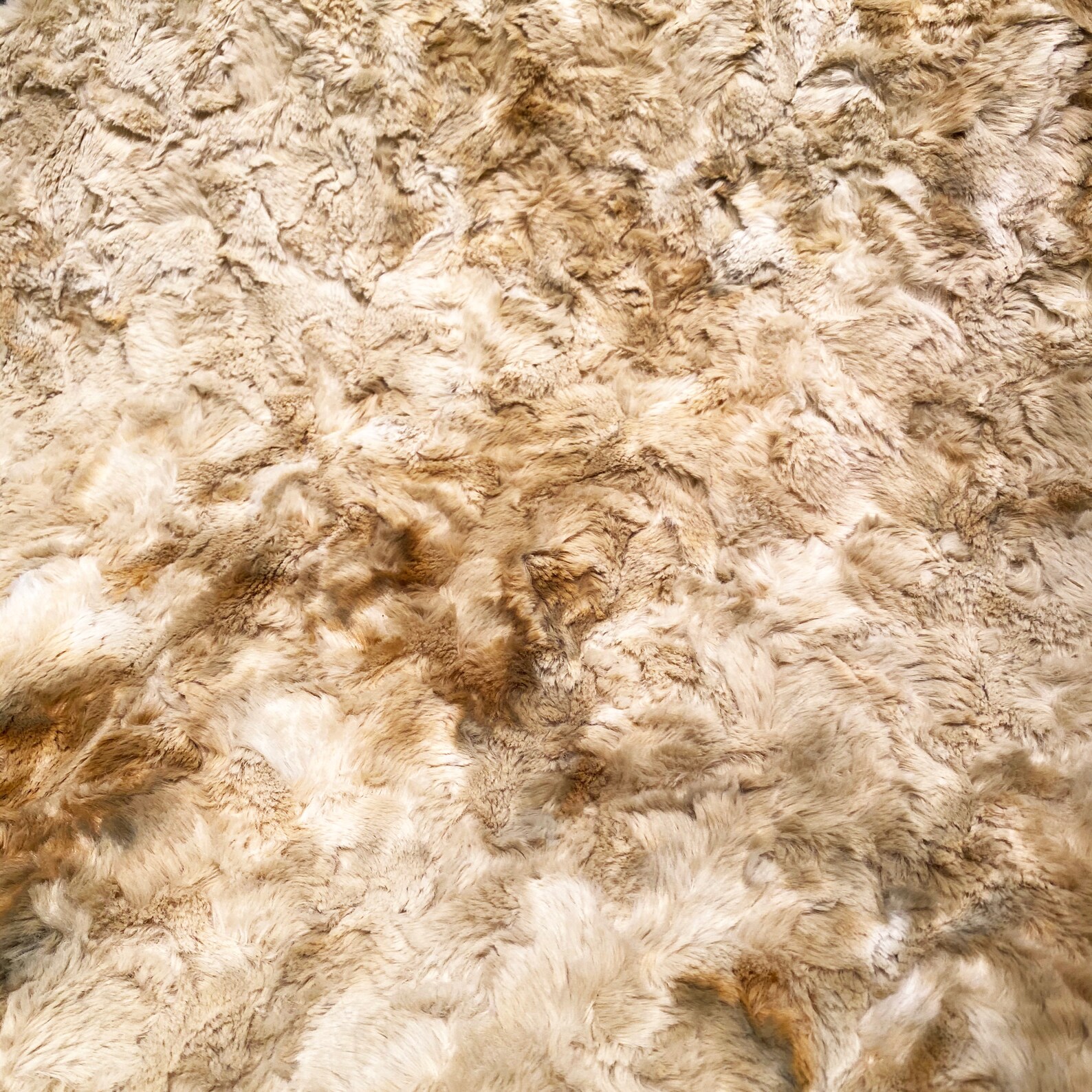 Luxe Cuddle 'Galaxy' Sand Minky Faux Fur Fabric sold | Etsy