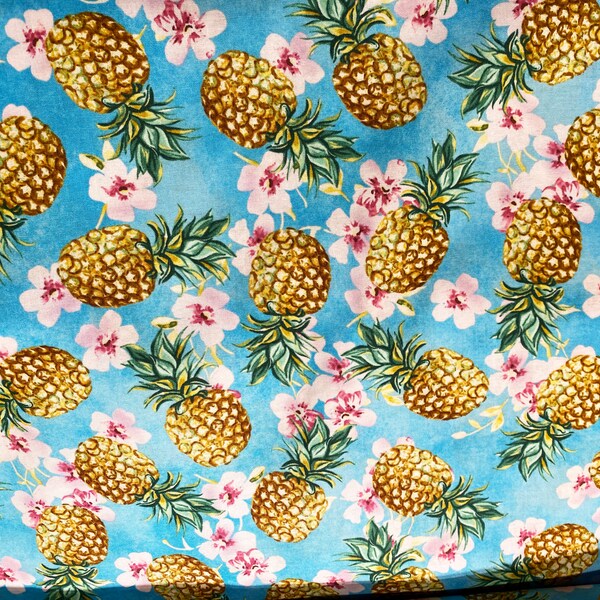 Pineapple Fabric - Etsy