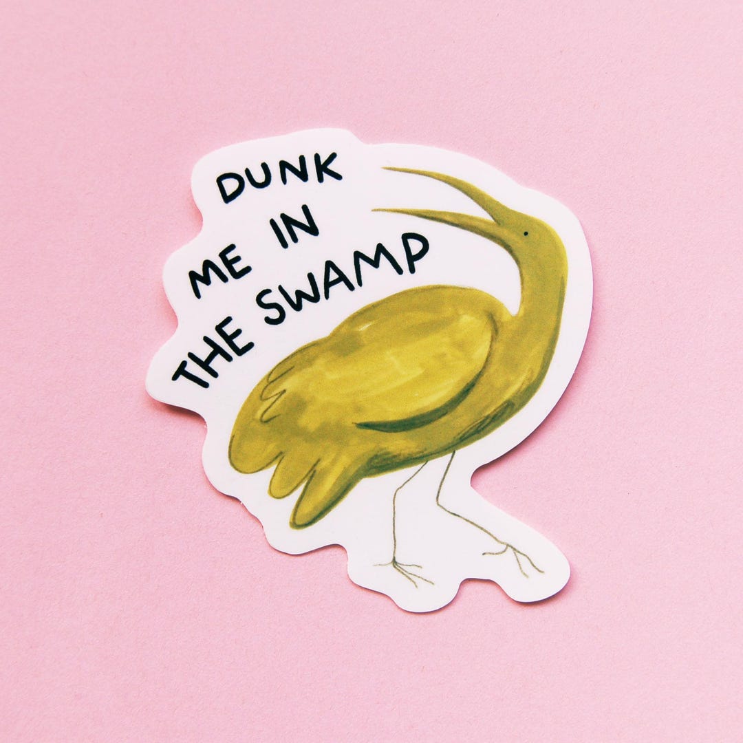 Dunk Me in the Swamp Sticker - Etsy