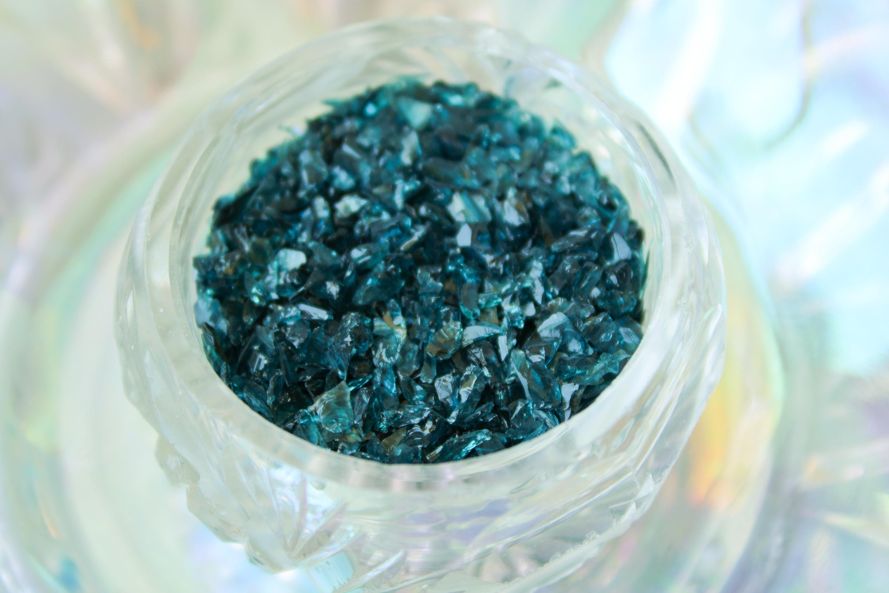 Reichenbach Aqua Blue Frit, COE 96, Glass Supplies for Lampwork & Glass ...