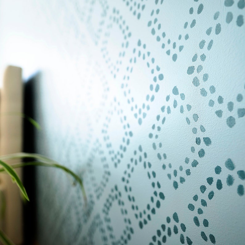 Diamond Wall Stencil pattern Large wall stencil | Etsy