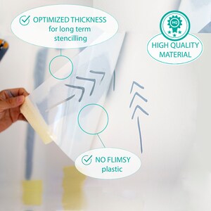 Stripes Large Wall Stencil & Stencil for Wall - Scandinavian Stencil ...