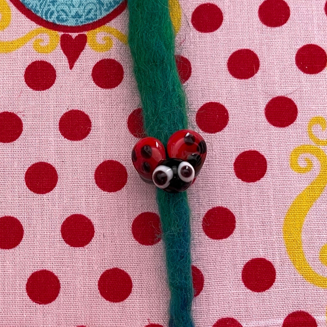 Dread Bead Made of Glass Ladybird Ladybug - Etsy