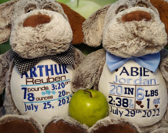 Personalized Stuffed Animal Personalized Baby Gift Dog Gift - Etsy