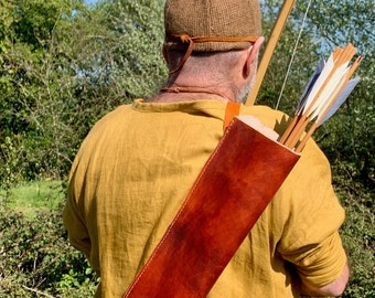 Leather Back Quiver - Etsy