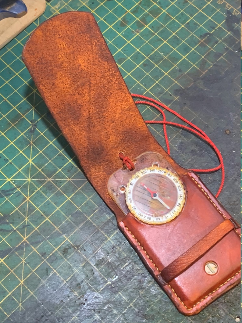 Silva Expedition 4 Handmade Leather Compass Case - Etsy UK