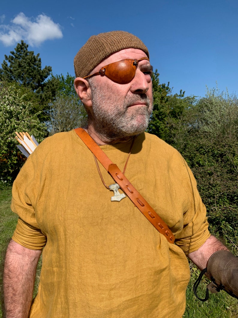 Viking Inspired Leather Eyepatch - Etsy