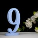 Dusty Blue Table Numbers, Table Numbers Dusty Blue, Dusty Blue Wedding ...