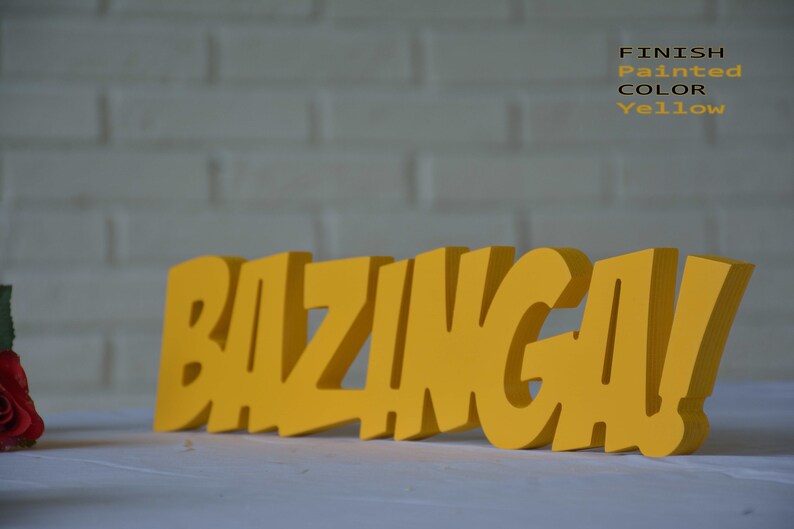Wood Sign BAZINGA Big Bang Theory Sign Home Decoration - Etsy