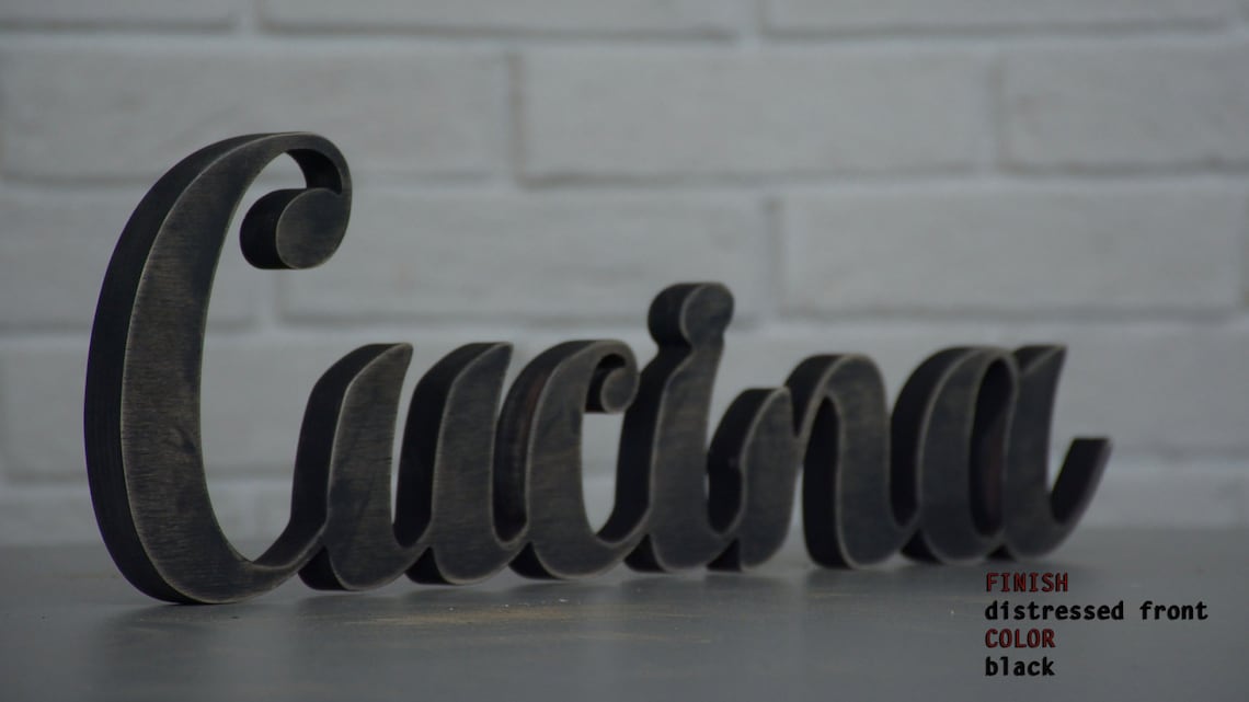 Italian Kitchen Sign Kitchen Décor Cucina Kitchen Wall | Etsy