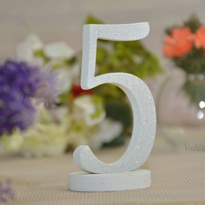 Silver Table Number for Weddings Table Number Wedding Table - Etsy