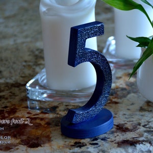 Wedding Decor, Glitter Table Number, Table Numbers, Wedding Table ...