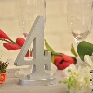 Wedding Decor, Glitter Table Number, Table Numbers, Wedding Table ...