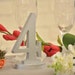 Wedding Decor, Glitter Table Number, Table Numbers, Wedding Table ...