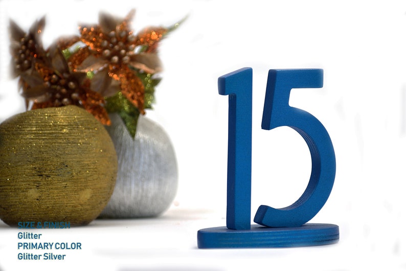 Wood Table Numbers Navy Blue Wedding NUMBERS - Etsy