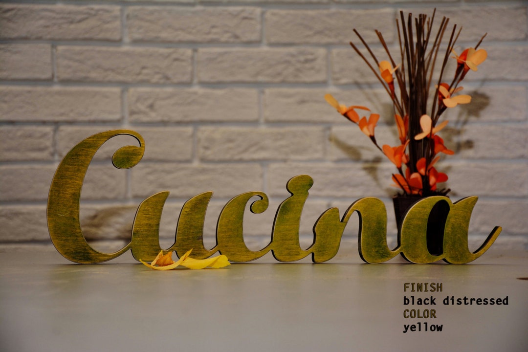 Italian Kitchen Sign, Kitchen Décor, Cucina Kitchen Wall Décor, Kitchen ...