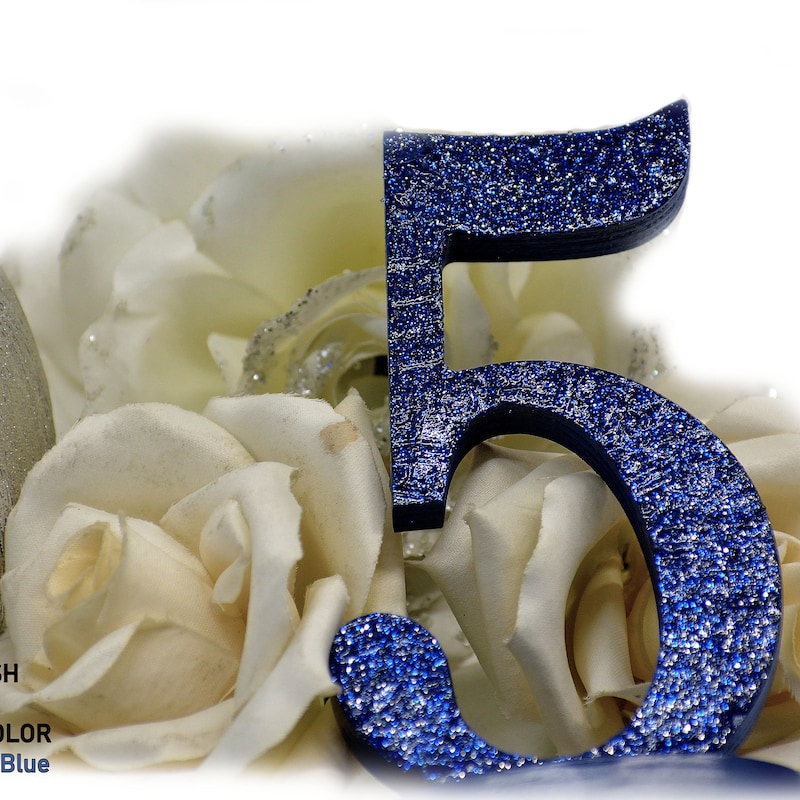 Glitter Table Number - Etsy