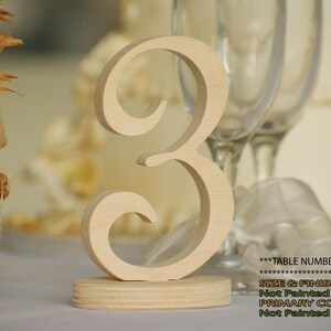 Rustic Table Numbers, Modern Table Number, Table Numbers Diy, Wedding ...
