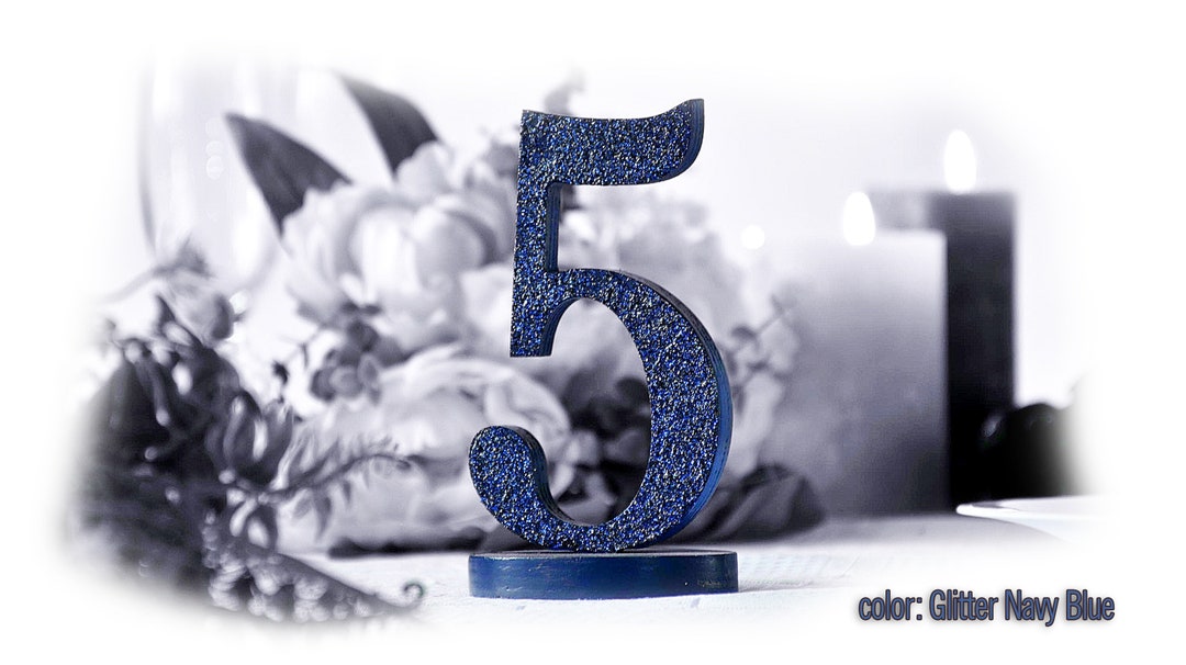 Navy Blue Wedding, Table Numbers for Wedding and Party, Table Numbers ...
