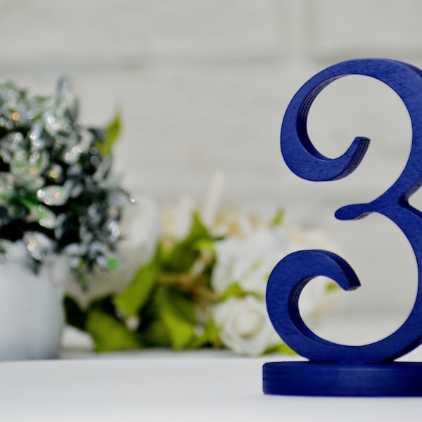 Navy Table Numbers - Etsy