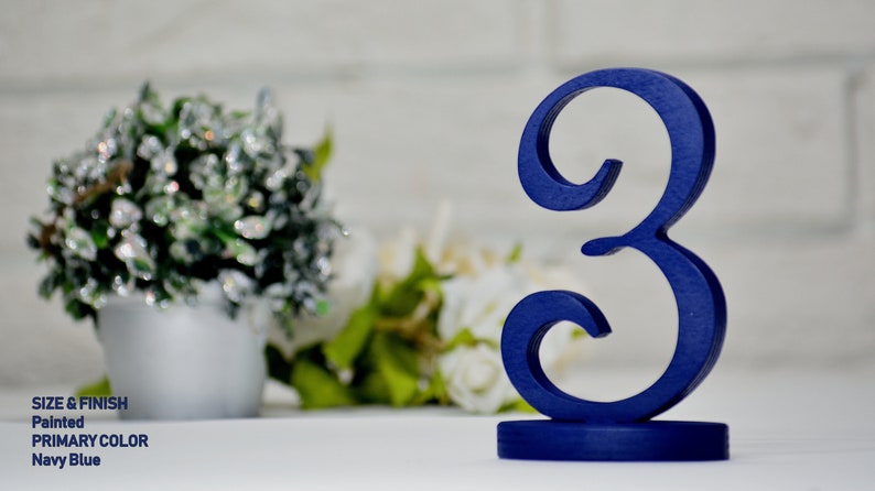 Navy Blue Table Numbers Gold Table Numbers Navy Blue Wedding - Etsy