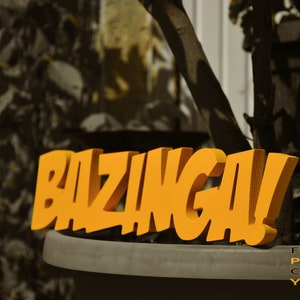 Wood Sign BAZINGA, Big Bang Theory Sign, Home Decoration, Funny Sign ...