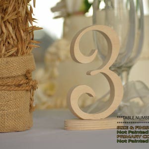 Table Numbers for Wedding Gold, Gold Table Numbers, Wood Table Numbers ...