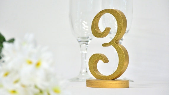 Gold Table Numbers Wedding Table Numbers Gold Glitter Table | Etsy