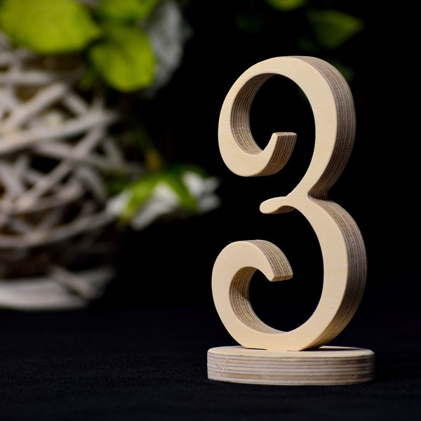 Standing Numbers - Etsy
