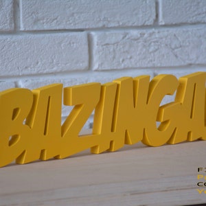 Wood Sign BAZINGA, Big Bang Theory Sign, Home Decoration, Funny Sign ...