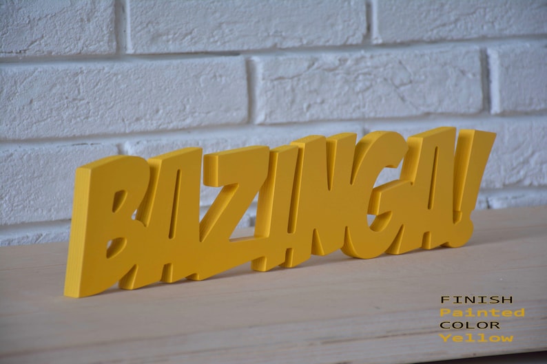 Wood Sign BAZINGA Big Bang Theory Sign Home Decoration - Etsy