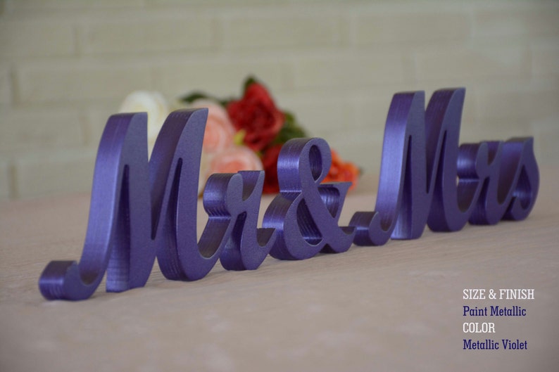 Navy Blue Glitter Mr and Mrs Wedding Signs Mr & Mrs Wood - Etsy