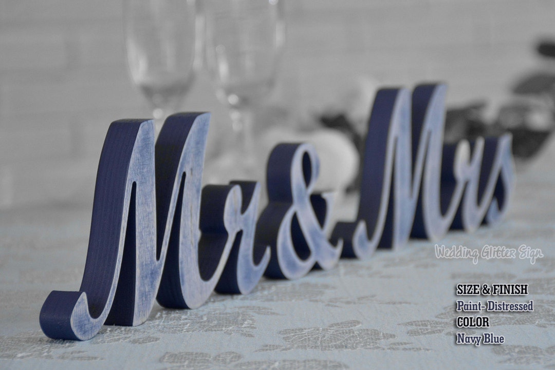 Navy Blue Wedding Decorations, Navy Blue Sign, Navy Blue Centerpieces ...
