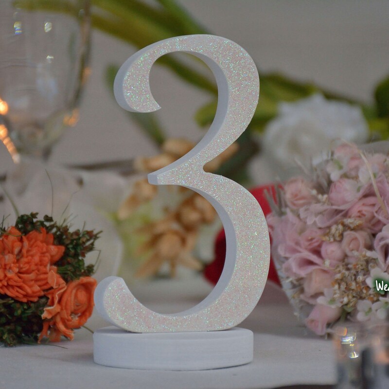 White Table Numbers - Etsy