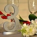 Wedding Decor, Glitter Table Number, Table Numbers, Wedding Table ...
