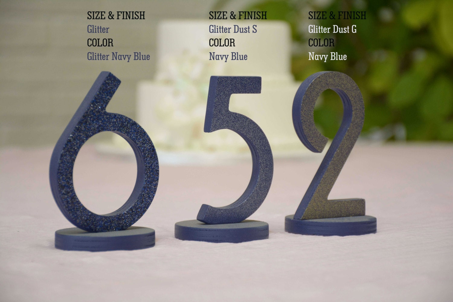 Wood Table Numbers Navy Blue Wedding NUMBERS - Etsy