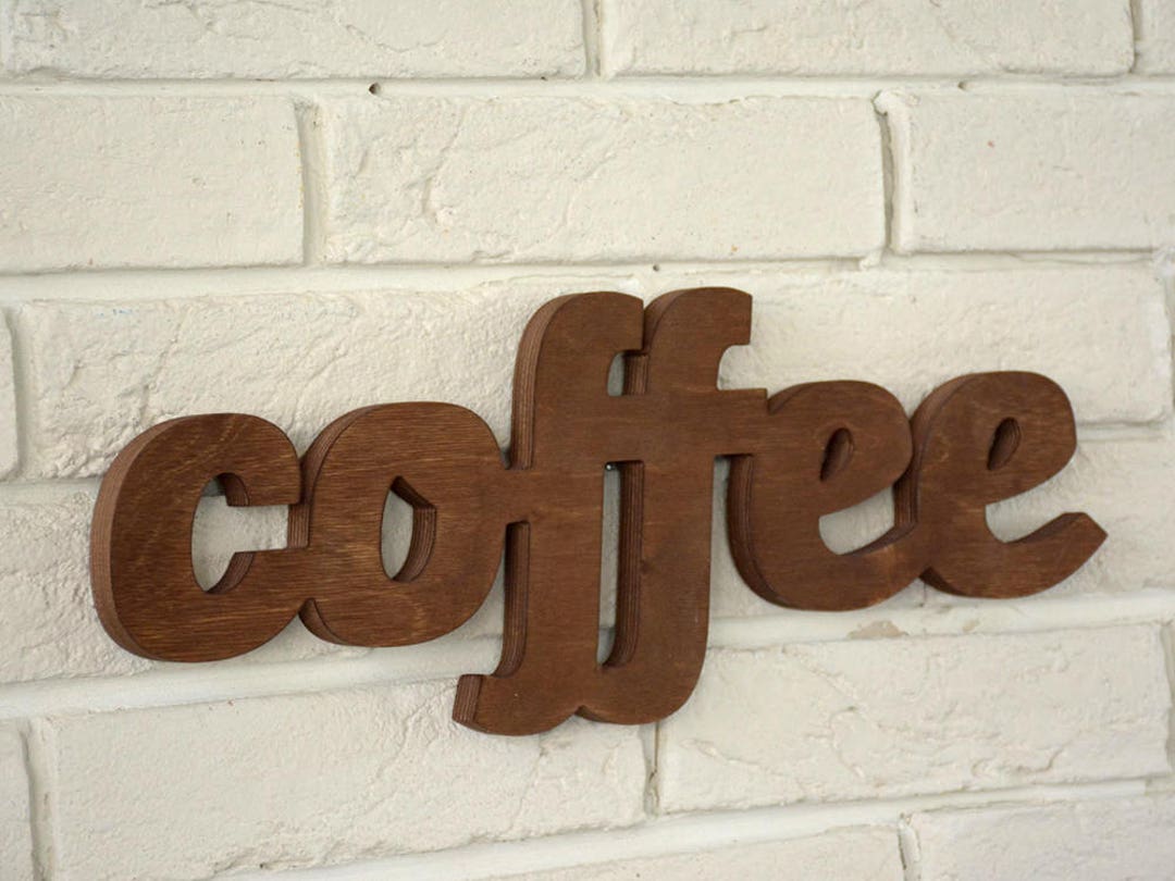 Kitchen Sign Decor Coffee Sign Wooden Kitchen Sign Rustic Coffee Shop ...