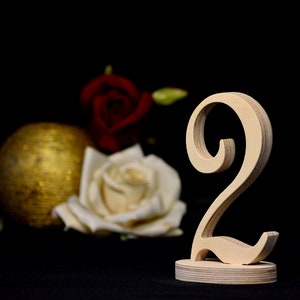 DIY Table Numbers, Table Number Wood, Wooden Number, Standing Numbers ...