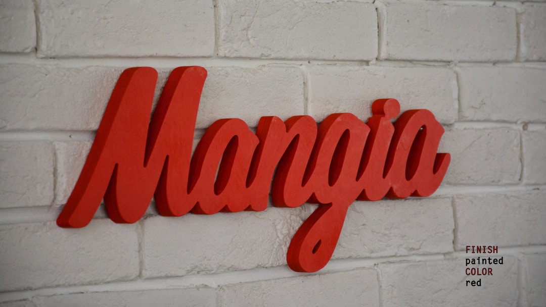 PAINTED Mangia Wood Sign Kitchen WALL Decor – Home Décor, Italian ...