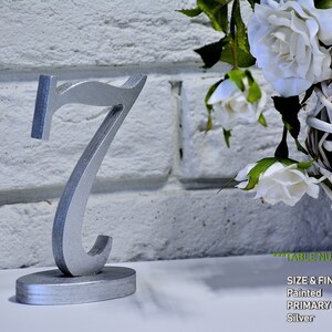 Silver Wedding Décor, Silver Numbers, Silver Wedding, Silver Décor ...
