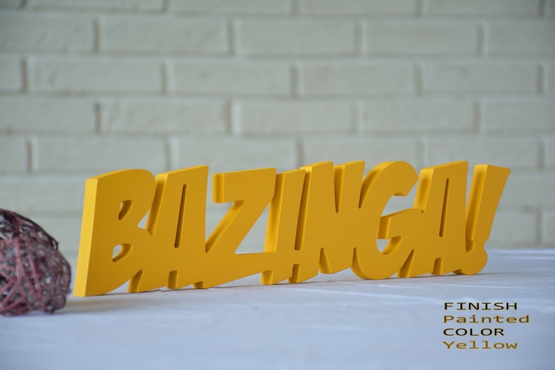 Wood Sign BAZINGA Big Bang Theory Sign Home Decoration - Etsy