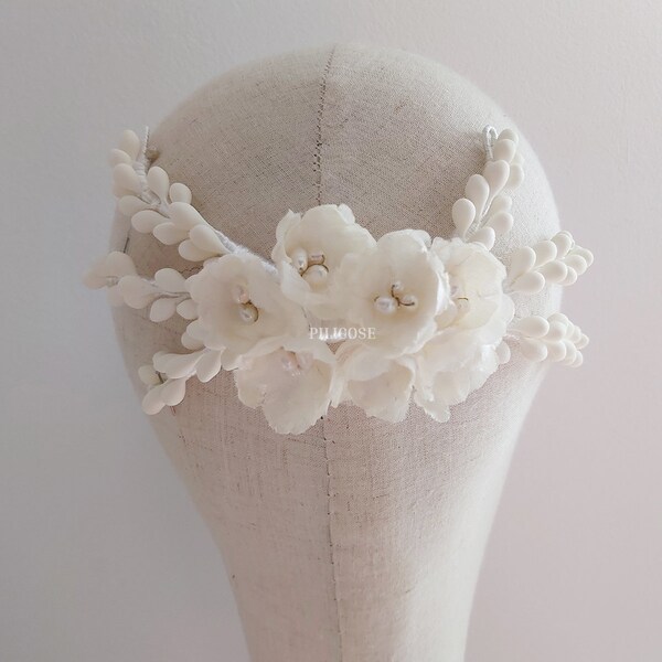 Ivory Flower Crown - Etsy