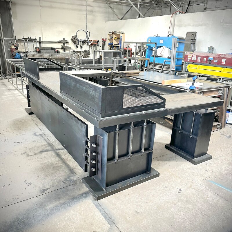 Industrial Reception Desk - Etsy