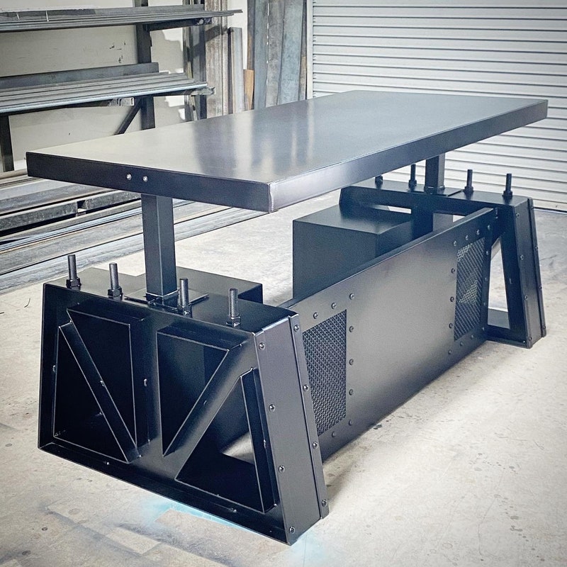 Industrial Standing Desk - Etsy