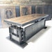 Foster Desk: Industrial Steel Base, Custom Wood or Glass Top - Etsy