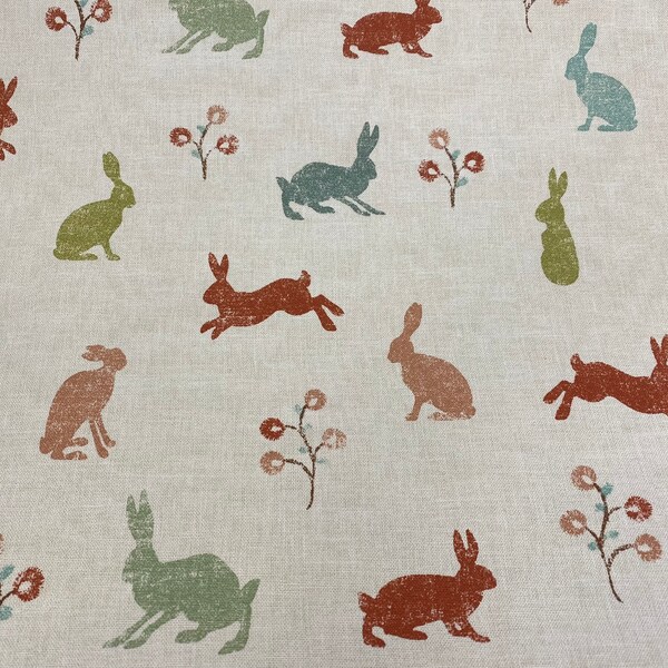 Rabbit Fabric - Etsy UK