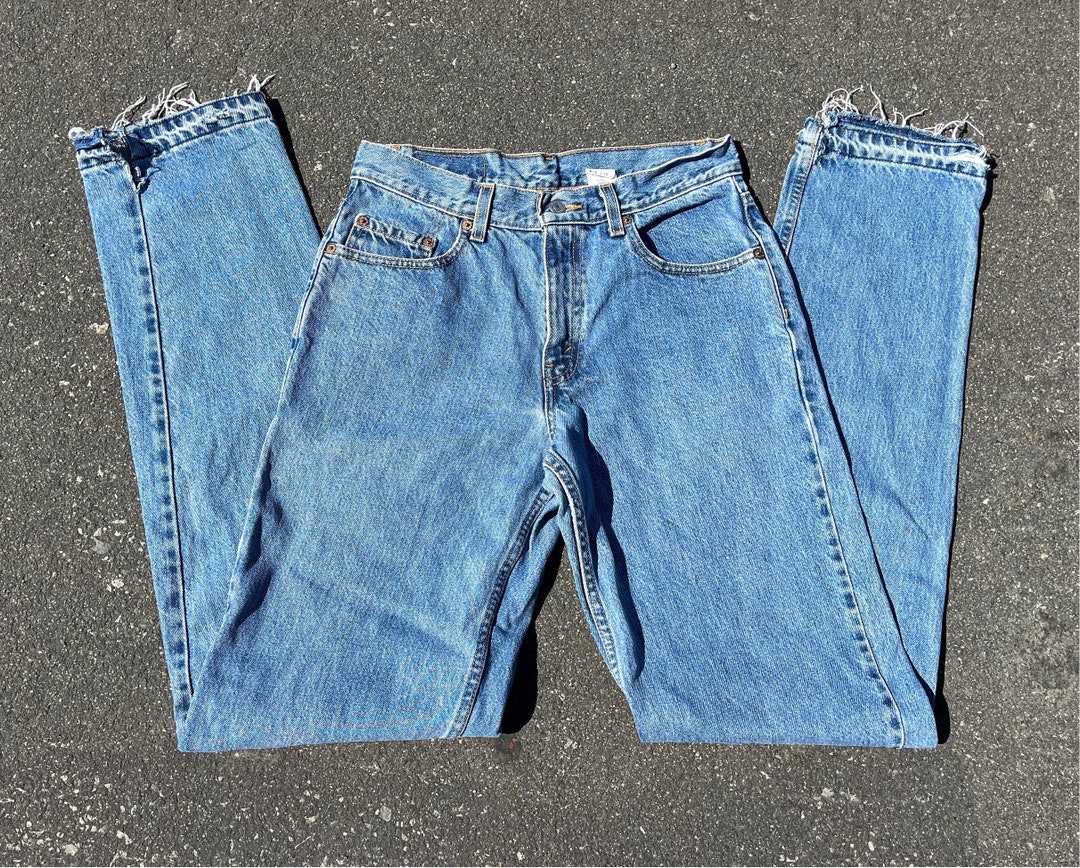 30 Tall Levi's 550 Jeans 550s 90s 1990s Light Medium Blue 30 32 29 31 ...